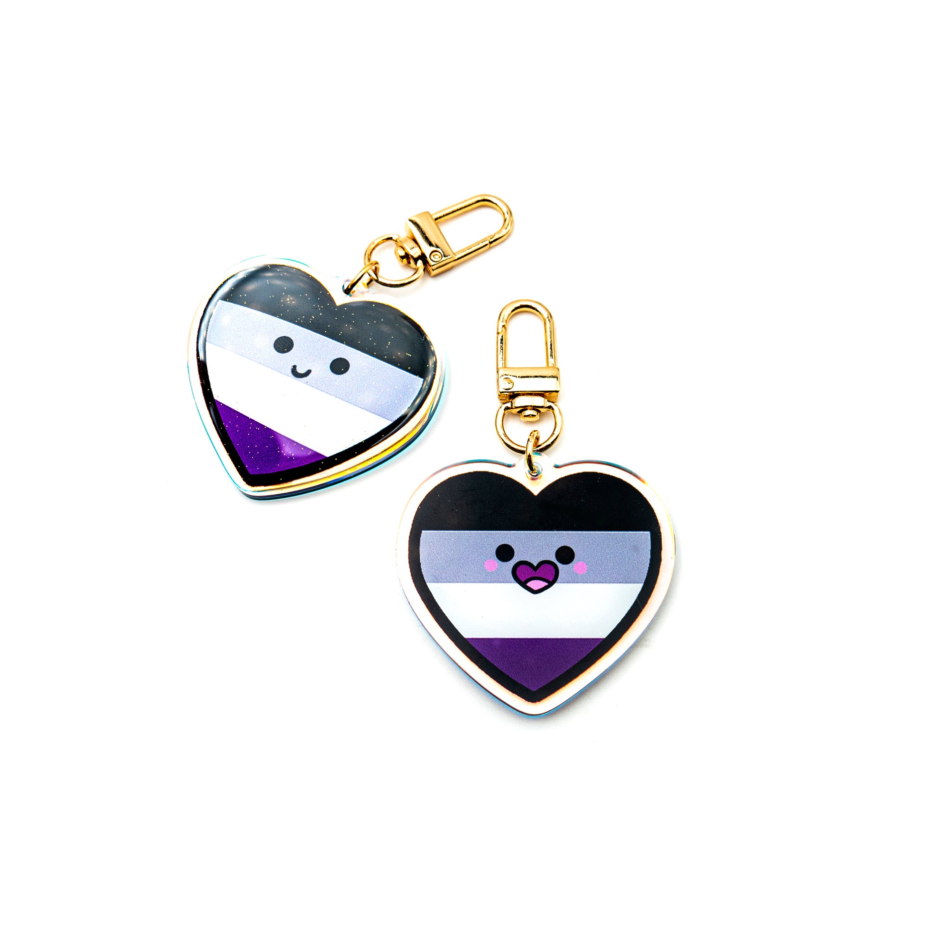 PRIDE LGBTQAI+ KEYCHAIN - Asexual Pride Flag acrylic keychain – LeonRomer