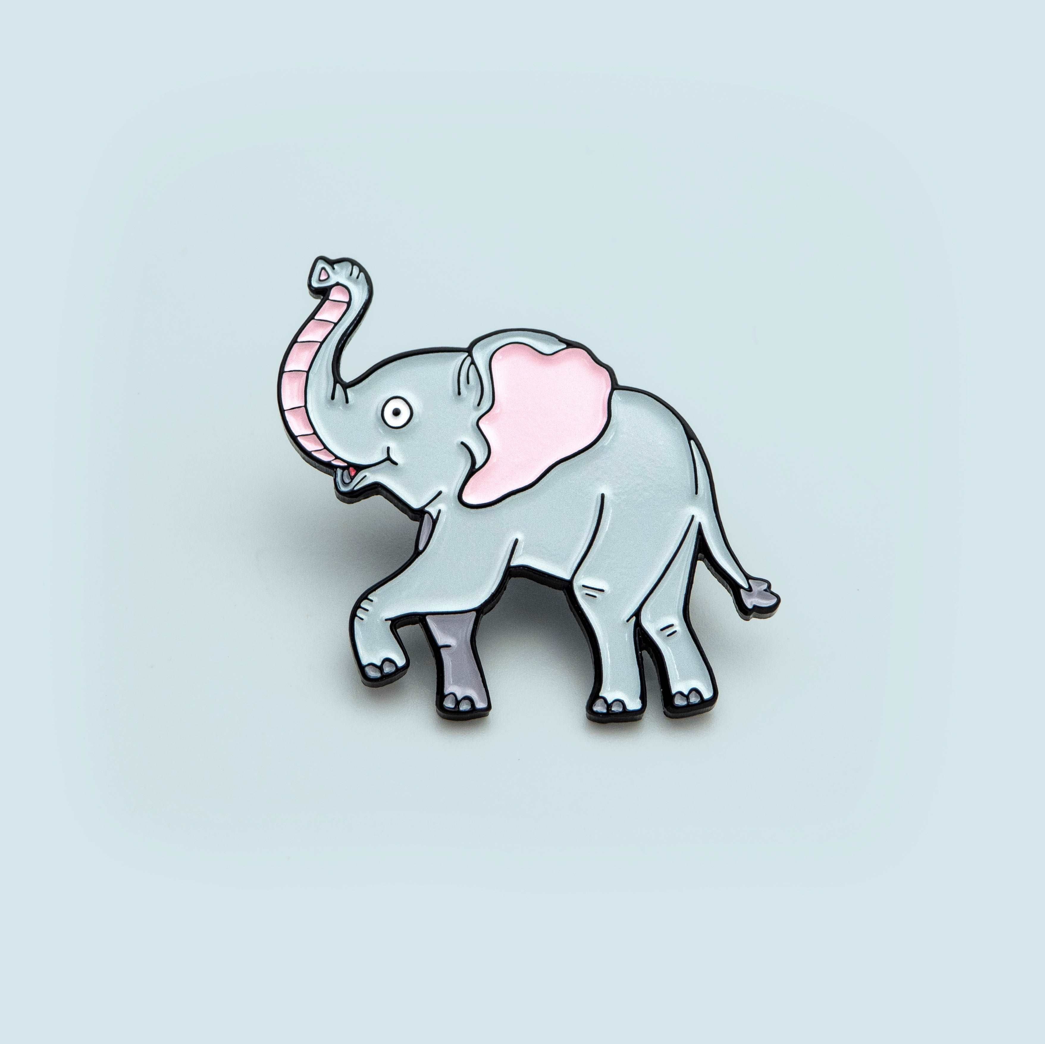 Baby Elephant enamel pin – LeonRomer