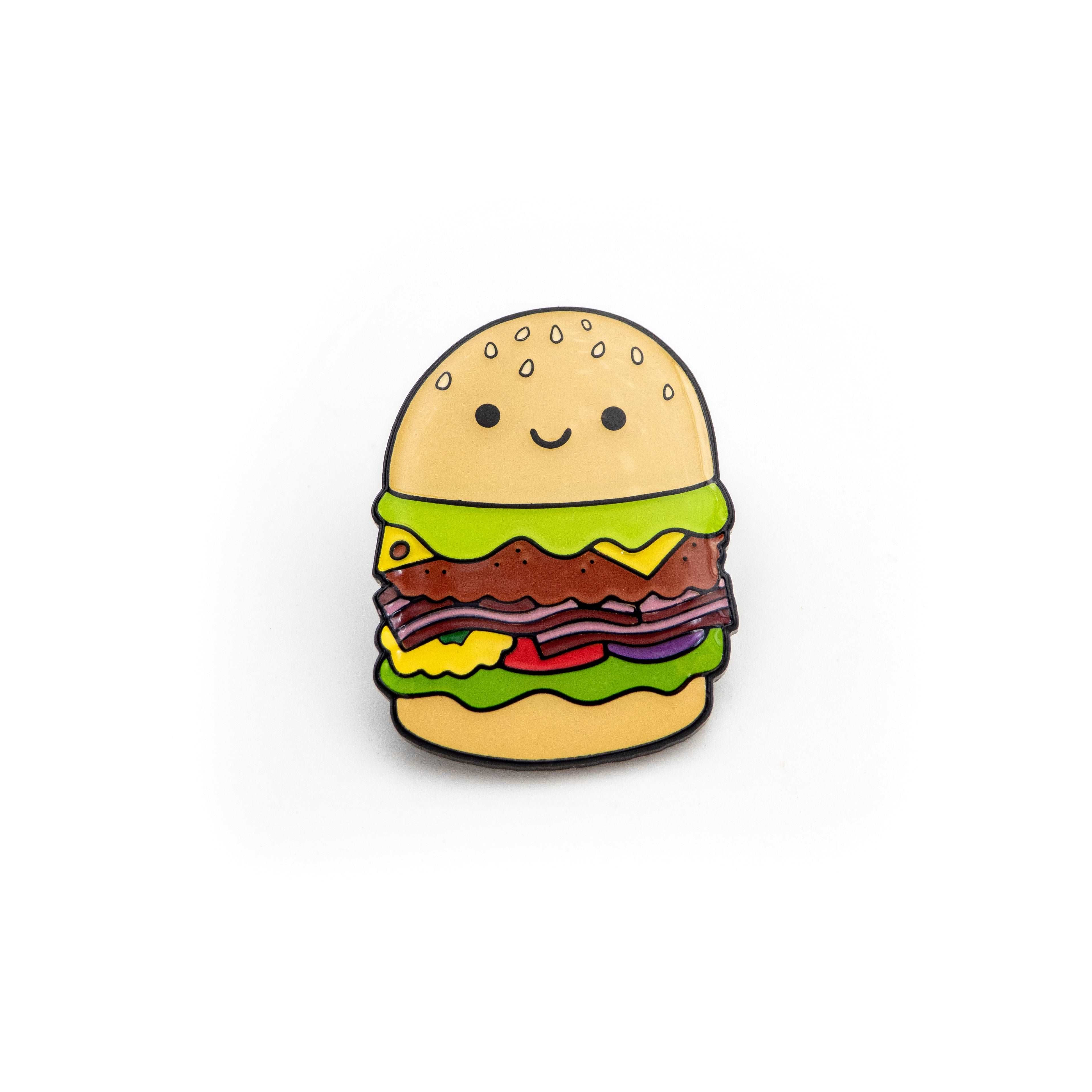 Cute Burger enamel pin – LeonRomer