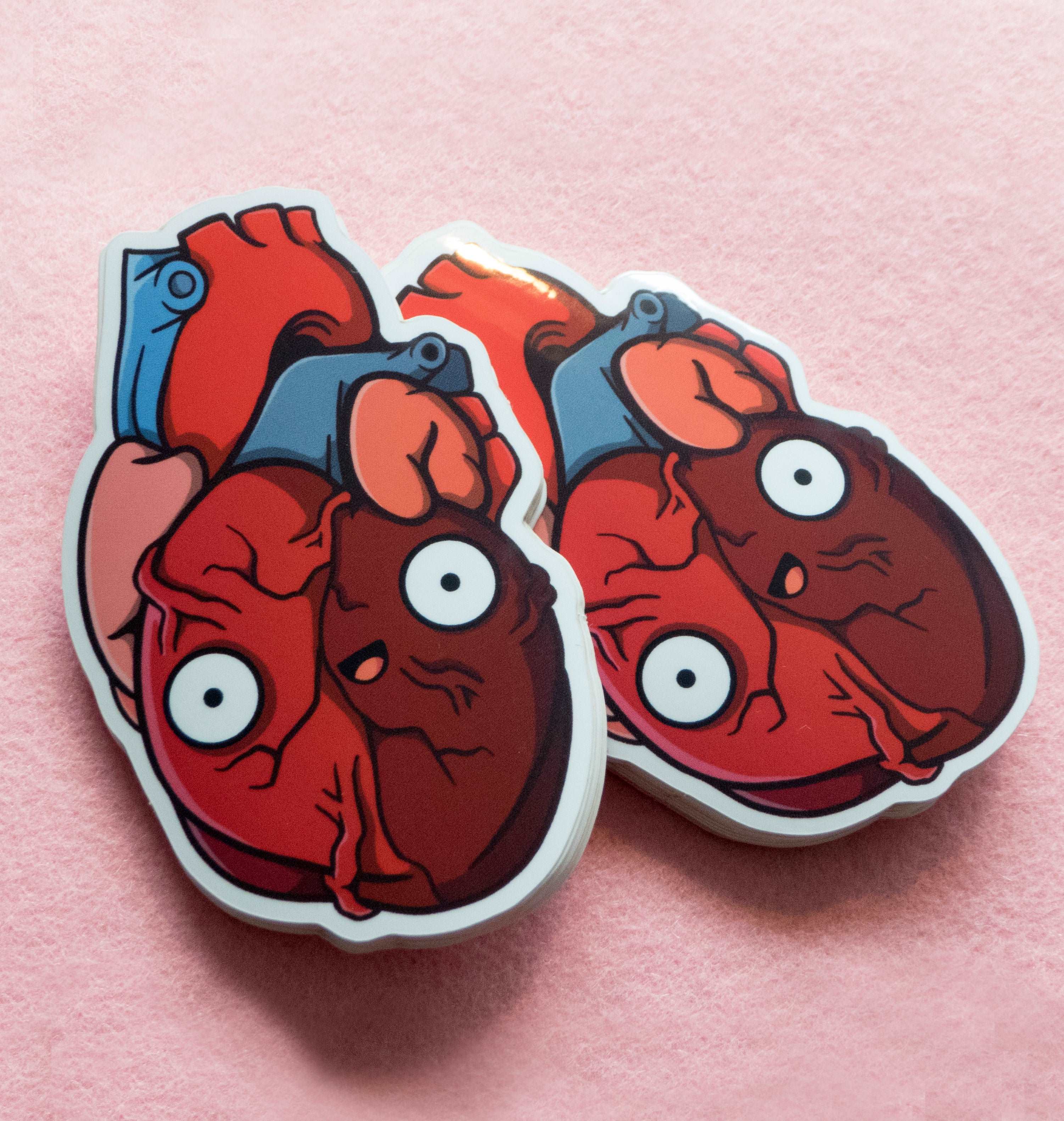 HEALTY HEART STICKER | Vinyl Die Cut human heart | organ sticker ...